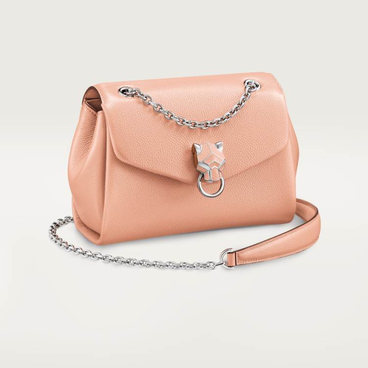L1002402 - 链条手袋，迷你款，Panthère de Cartier卡地亚猎豹系列 粉色 小羊皮 - 粉色小牛皮，镀钯饰面 - 卡地亚