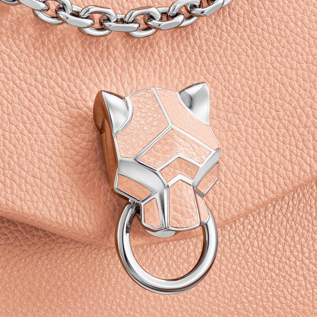 L1002402 - 链条手袋，迷你款，Panthère de Cartier卡地亚猎豹系列 粉色 小羊皮 - 粉色小牛皮，镀钯饰面 - 卡地亚