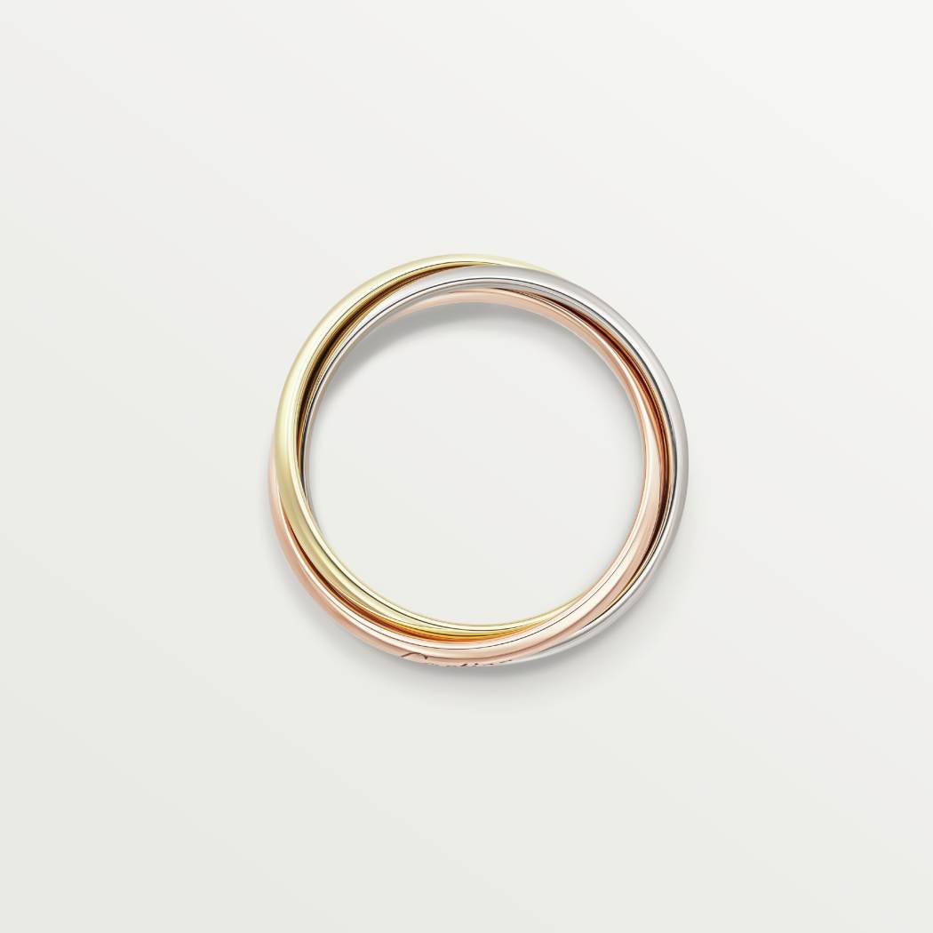 B4235100 - Trinity戒指，小号款 18K白金，18K黄金，18K玫瑰金 - 白金，玫瑰金，黄金 - 卡地亚